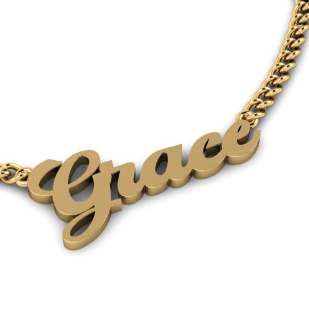 9ct Gold Personalised Name Necklace - Script – blackwellonline